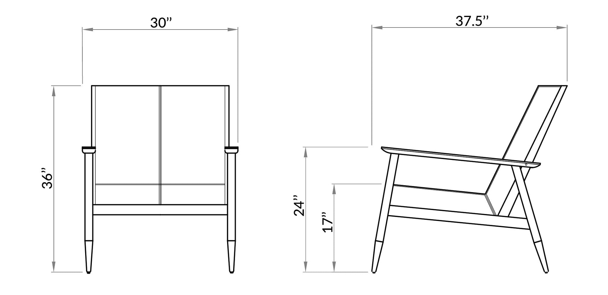 BAWA LOUNGE CHAIR - JOSMO